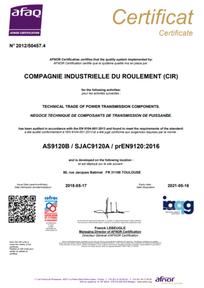 CIR Aero's Quality Audit - CIR Aero - Distributor of aeronautic ...